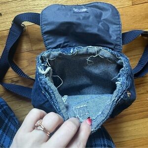 Vintage | Bags | Vintage Y2k Denim Mini Backpack | Poshmark
